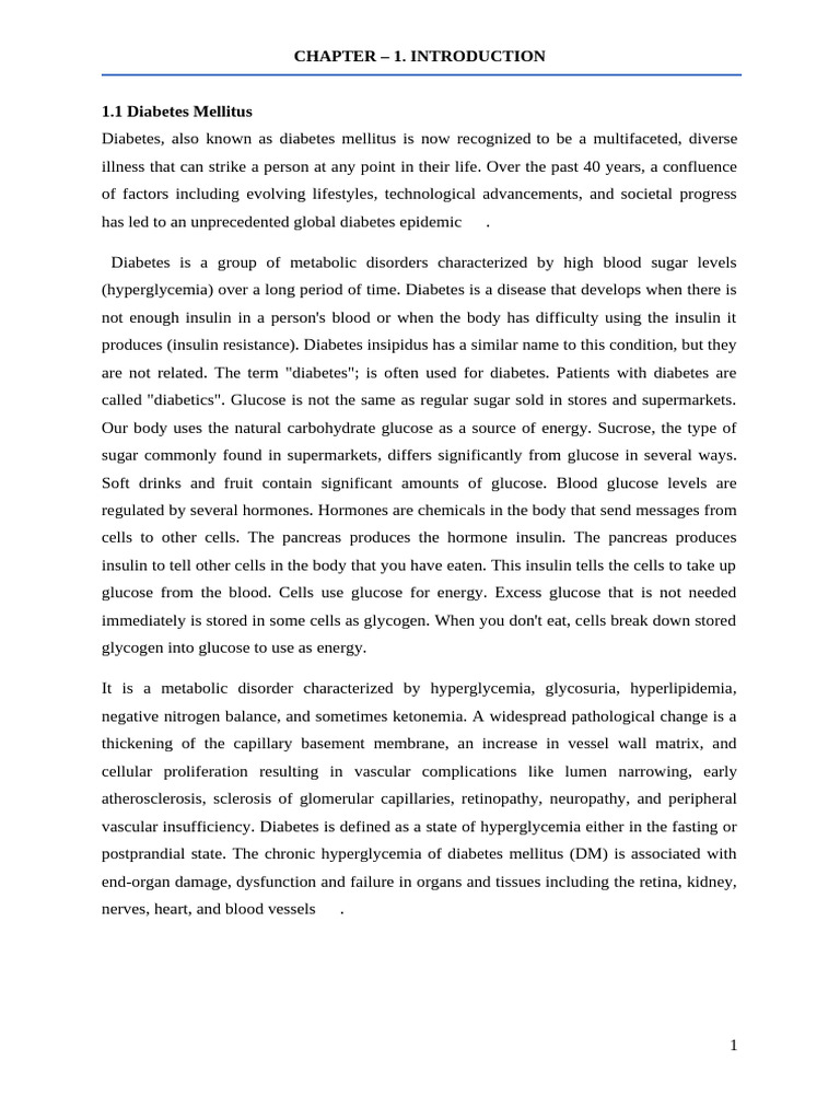 Understanding Diabetes Mellitus | PDF | Diabetes | Hyperglycemia