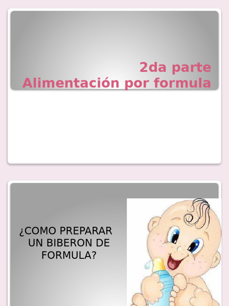 Formula Infantiles | PDF | Agua | Alimentos
