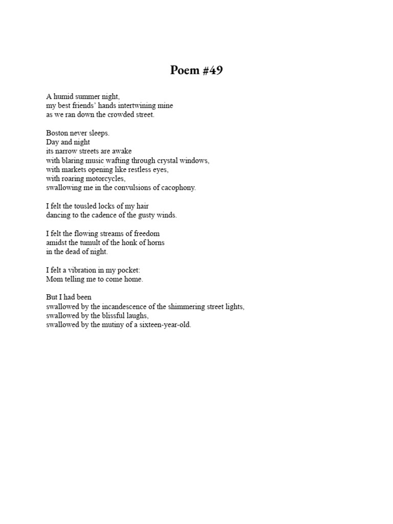 Creative Writing Portfolio | PDF