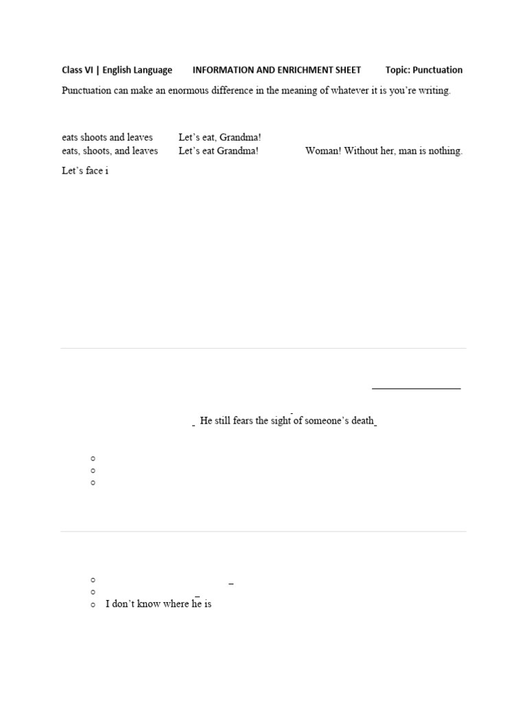 Punctuation English Language | PDF | Punctuation | Comma