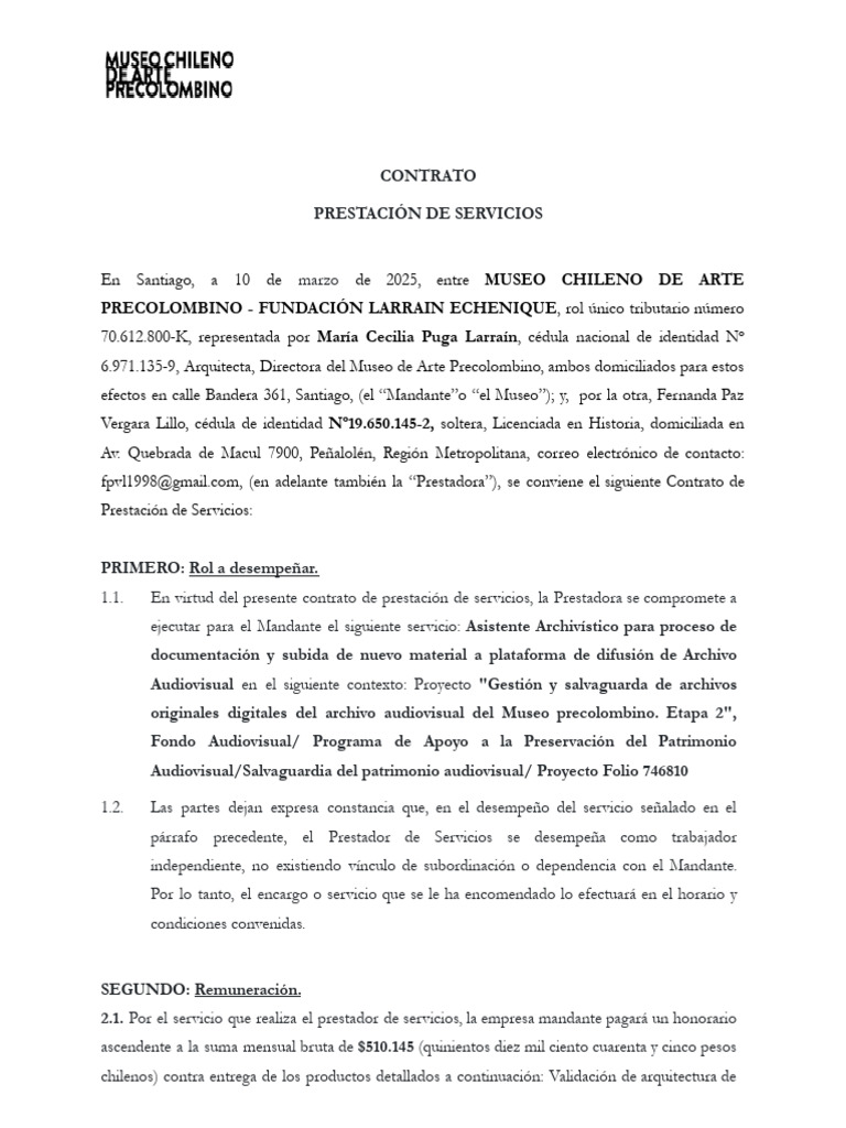 Fernanda Vergara - Folio 746810 | PDF