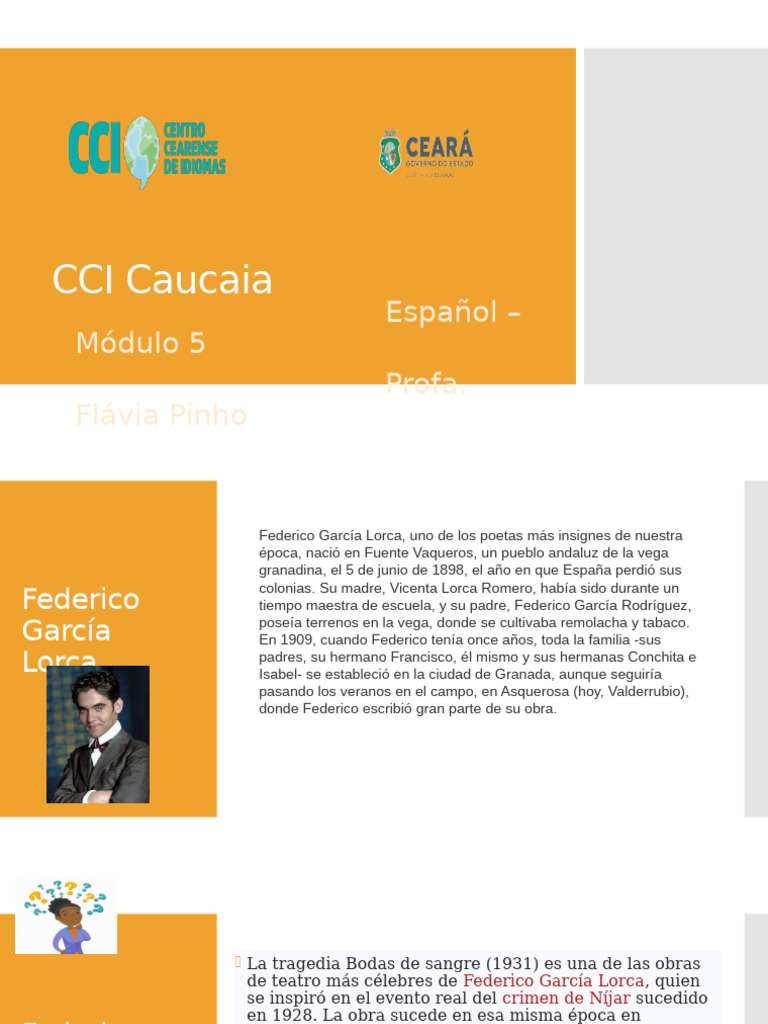 Federico García Lorca- Módulo 06 | PDF | Federico García Lorca
