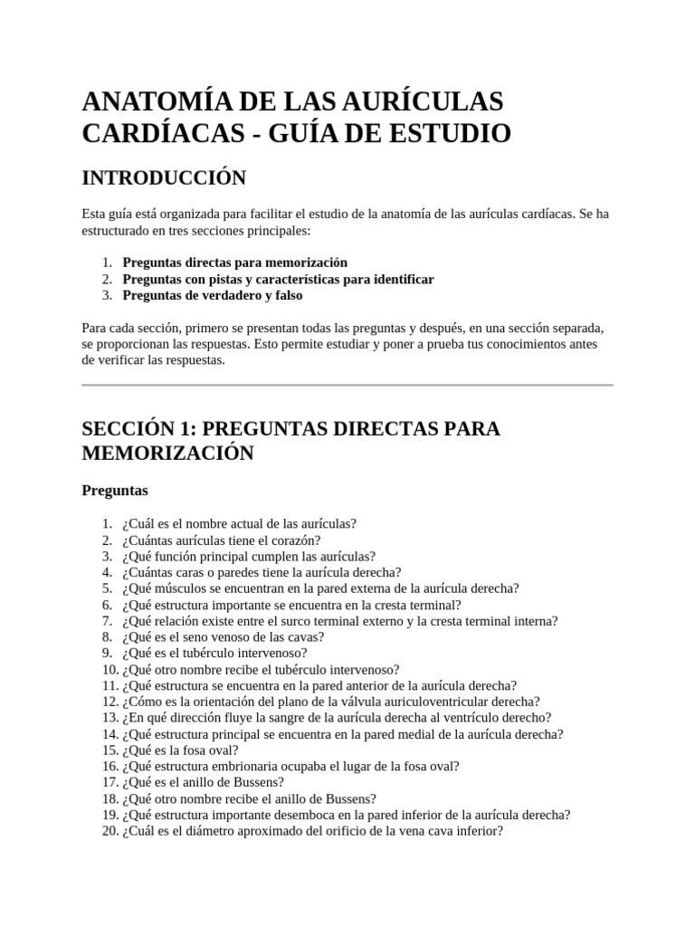 Anatomía de Las Aurículas Cardíacas | PDF | Corazón | Vena