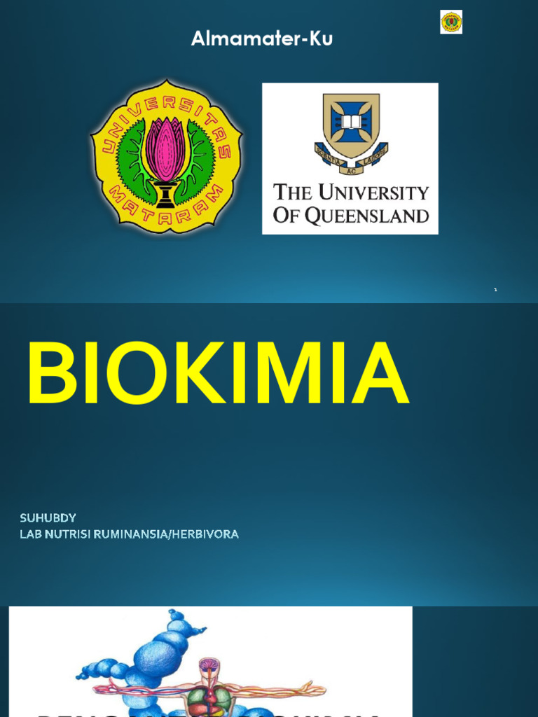 01-Pengantar Kuliah Biokimia Unt Mhs | PDF