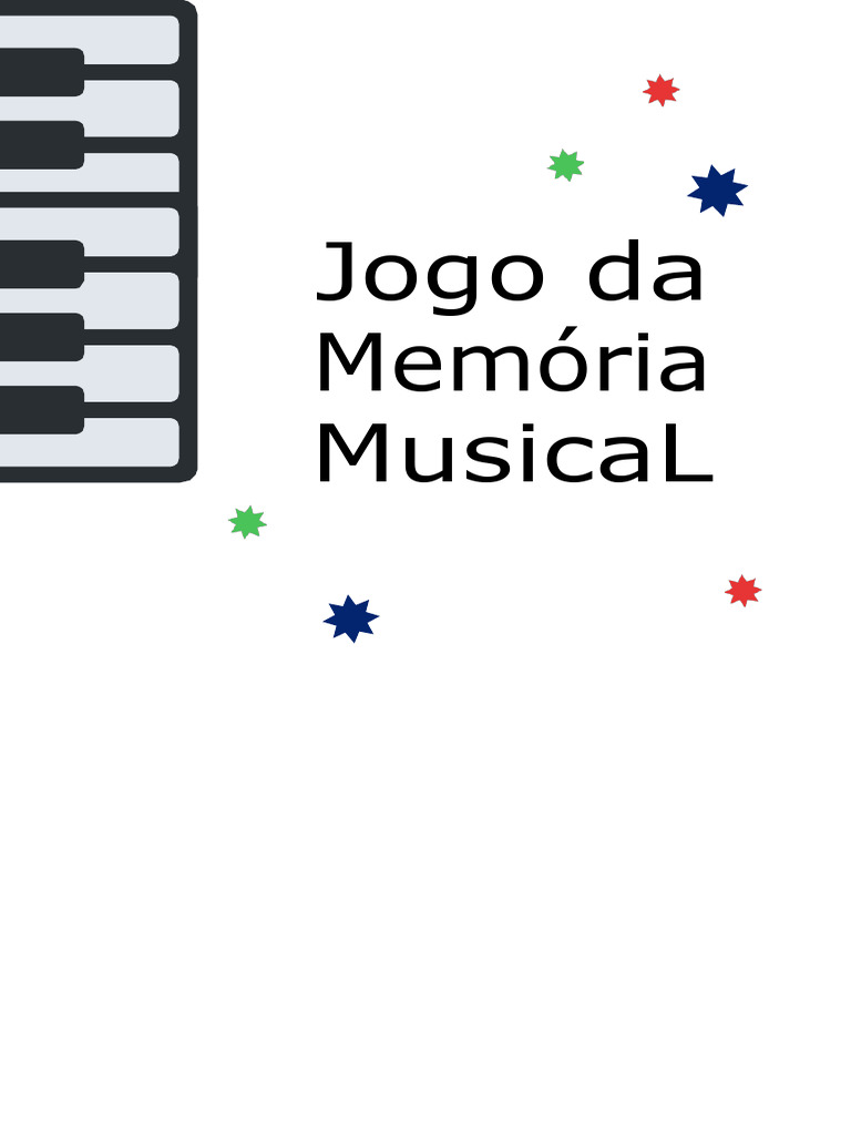 JOGO DA MEMORIA - Notas Teclado | PDF