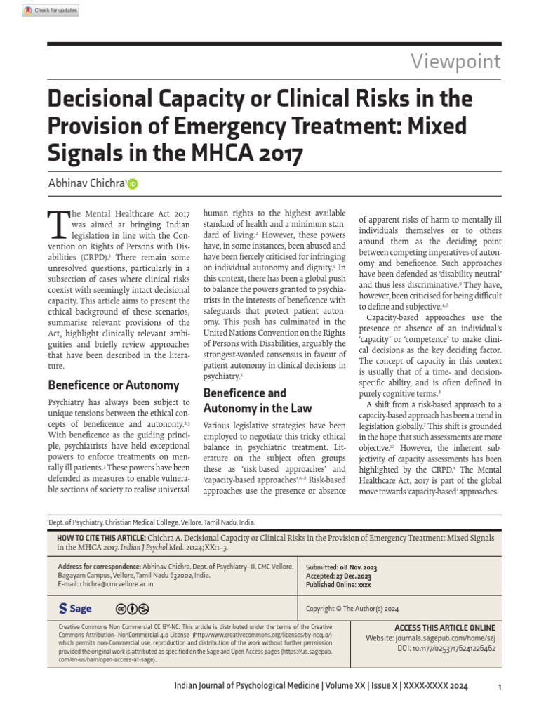chichra-2024-decisional-capacity-or-clinical-risks-in-the-provision-of ...