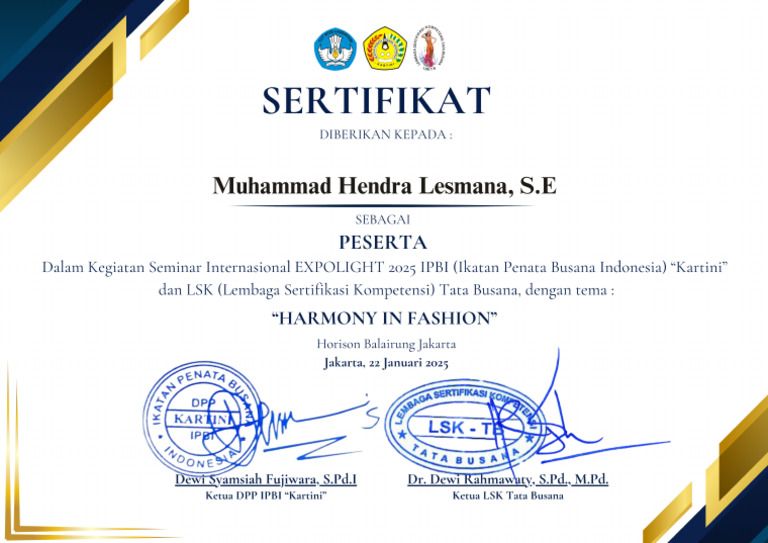 Sertifikat Internasional | PDF