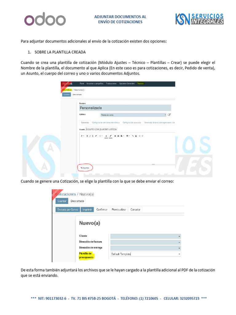 Guía Adjuntar Documentos Al Envío de Cotización | PDF