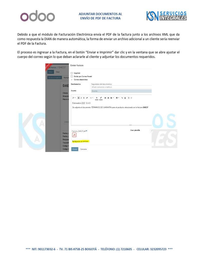 Guía Adjuntar Documentos Al Envío de Factura Electrónica | PDF