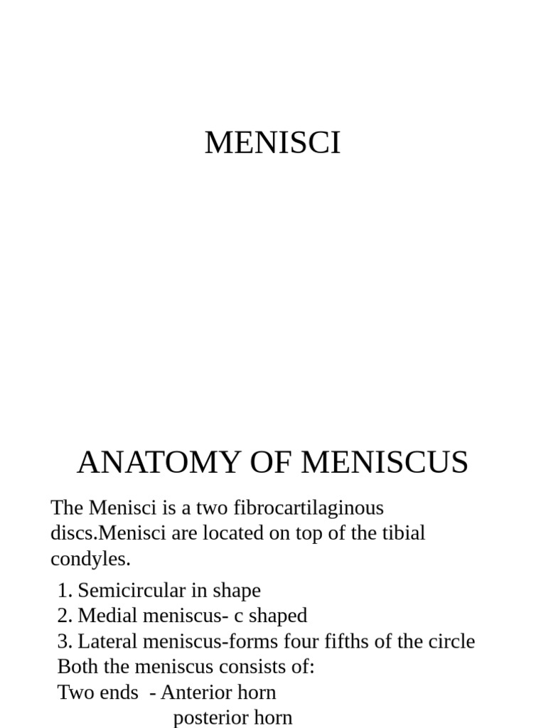 Menisci Biomechanics | PDF | Knee | Musculoskeletal System