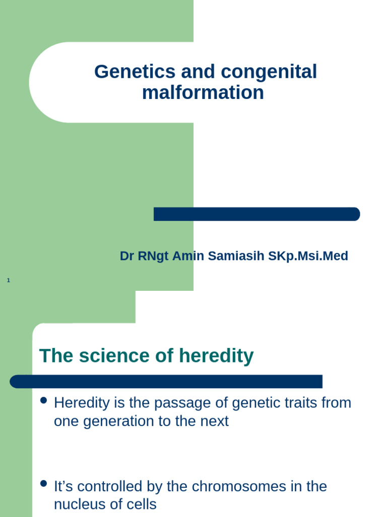 Abnormalitas Gen, Kromosom, Kelainan Congenital s1 Kep | PDF ...
