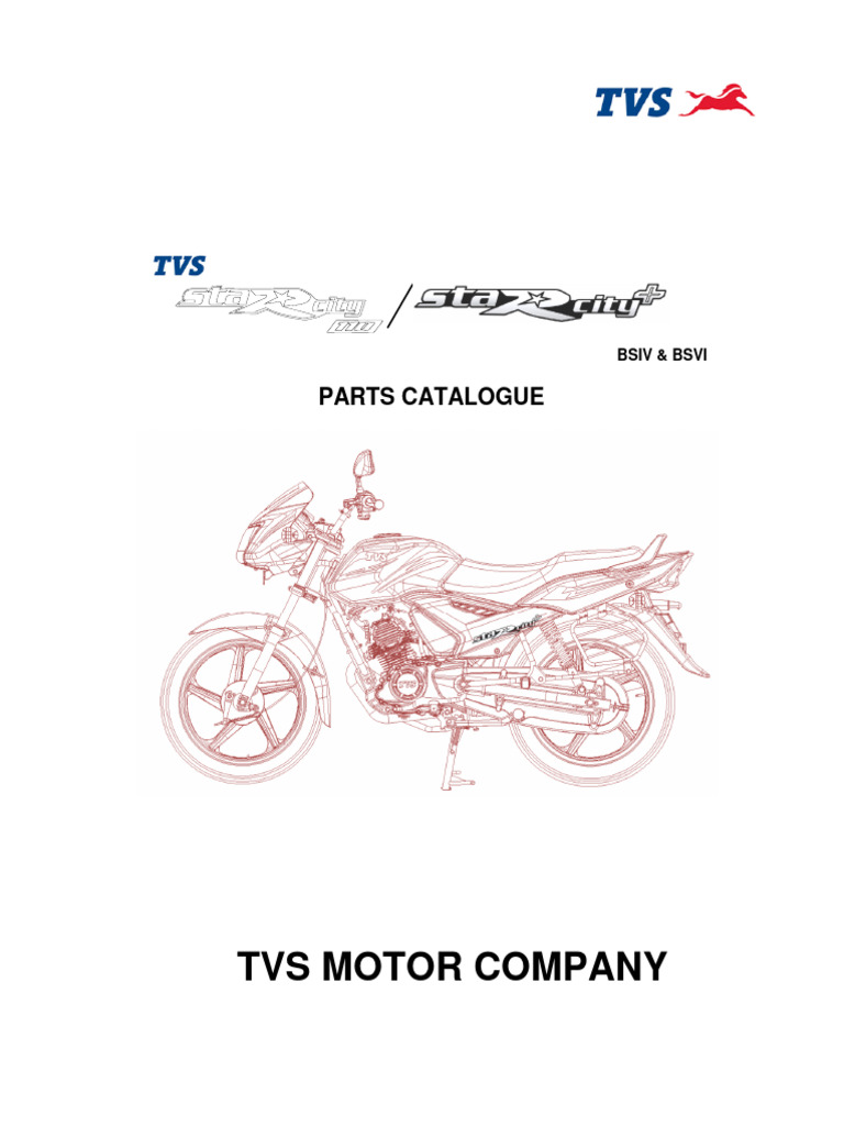 TVS CITY+ BS6 Parts Catalogue | PDF | Clutch | Piston
