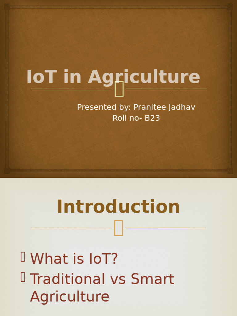 Upgraded Iot In Agriculture Pdf