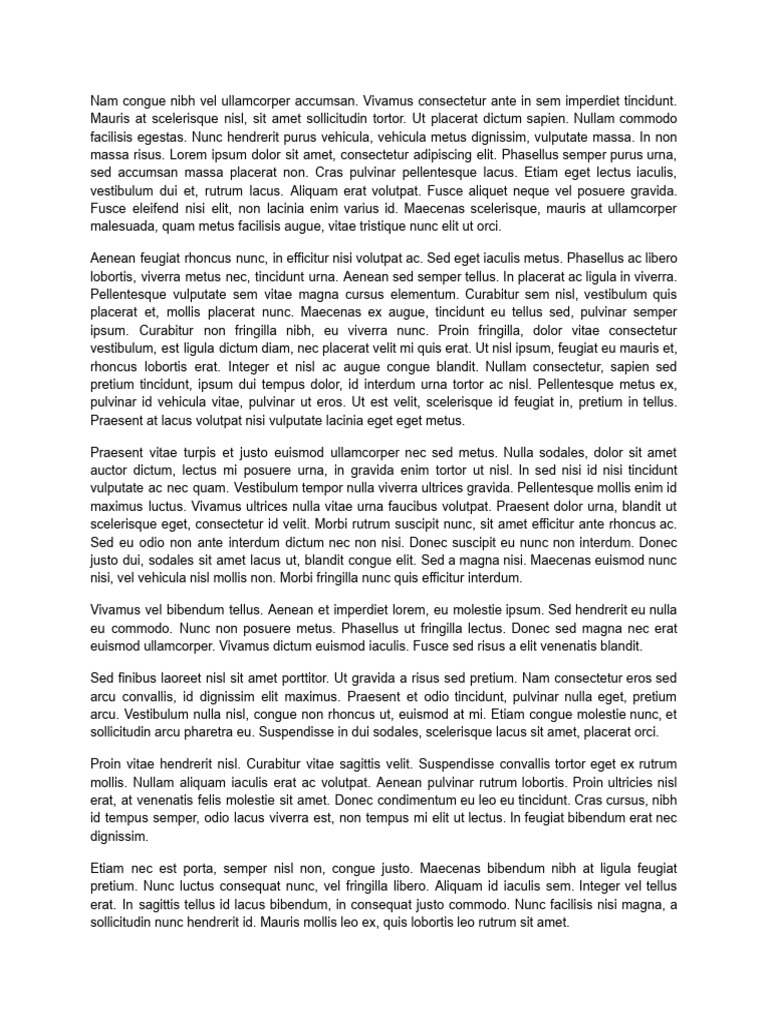 Nam Congue | PDF