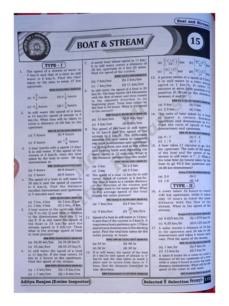 Boat And Stream Aditya Ranjan Sir Pdf