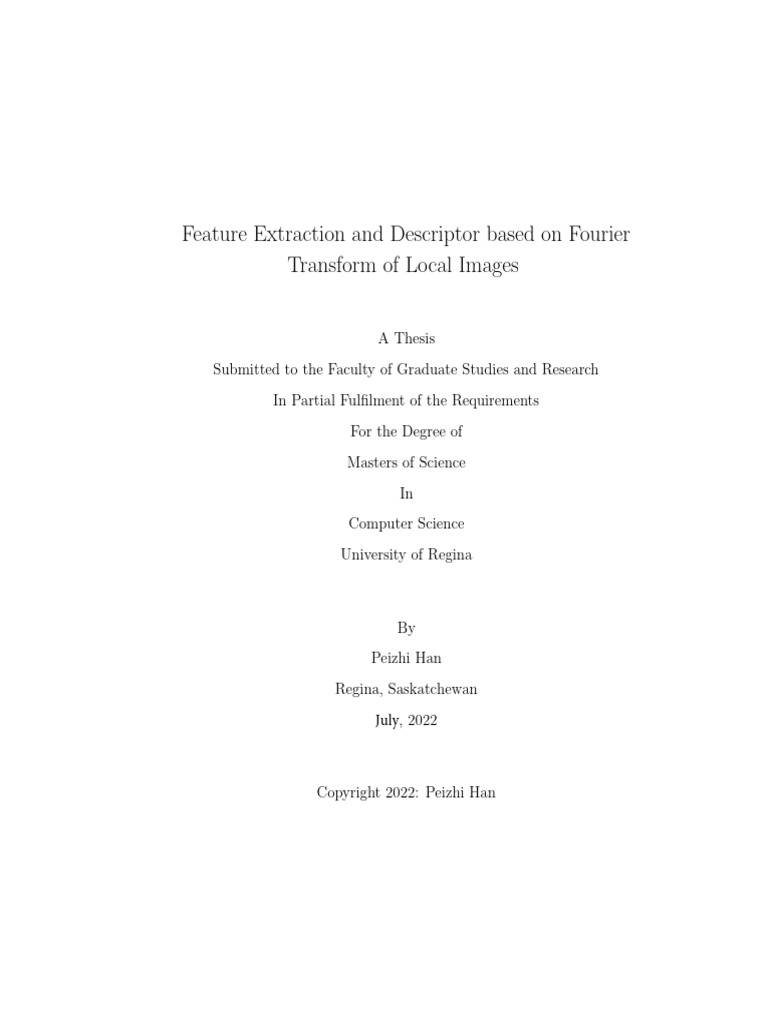 Han Peizhi MSC CompSci Thesis Fall2022 | PDF | Spectral Density ...