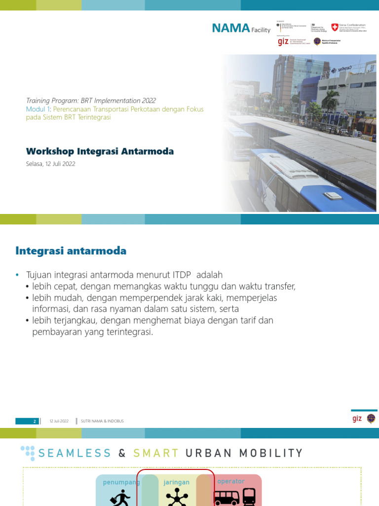 Integrasi Antarmoda untuk Transportasi Perkotaan | PDF