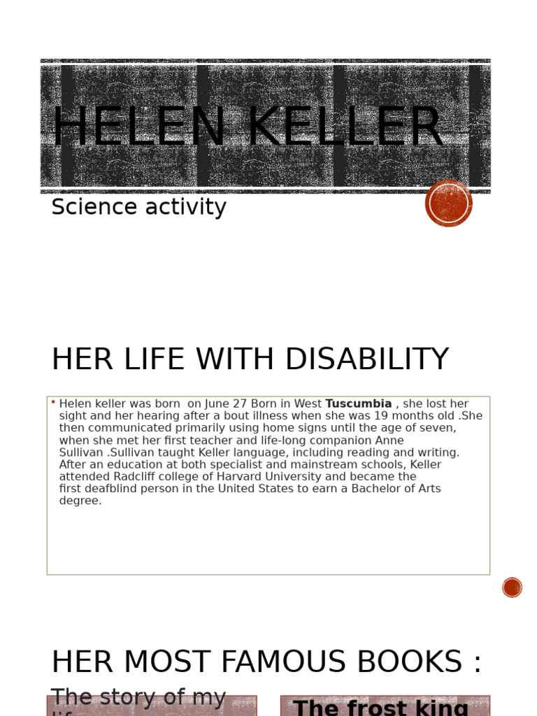 Helen Keller: The Frost King Insights | PDF