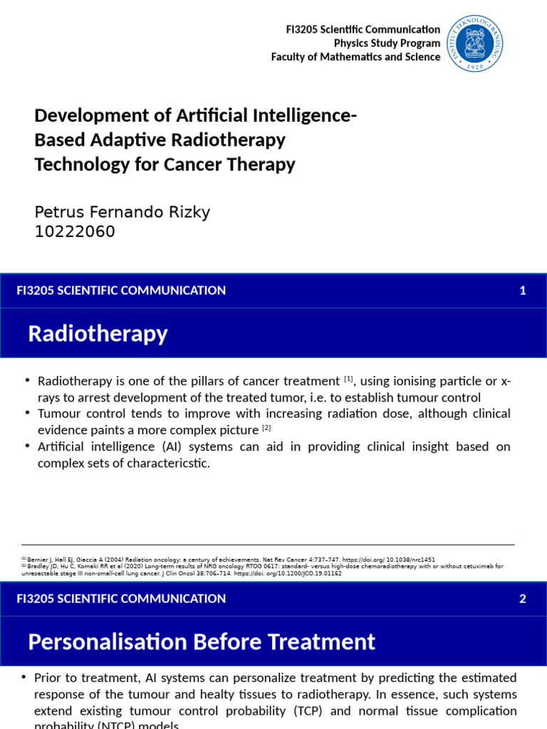 Petrus Fernando Rizky - 10222060 - Presentation Scientific Communication | PDF | Radiation ...