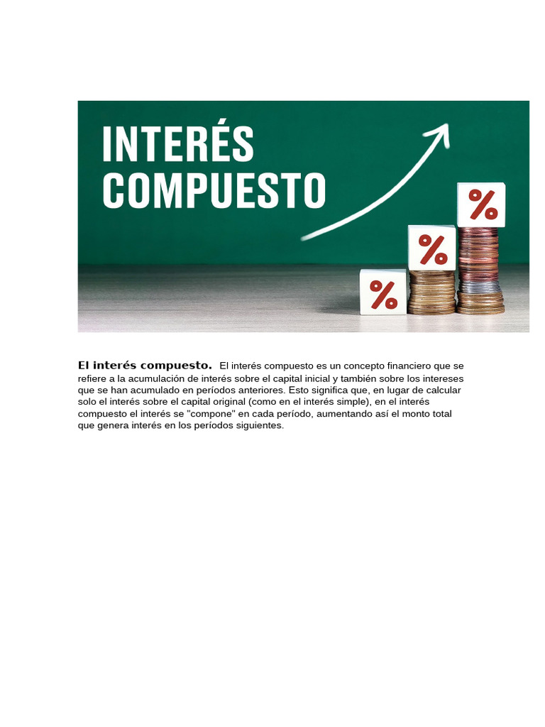 El Interés Compuesto | PDF | Interés | Interés compuesto