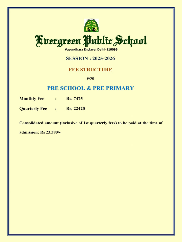 Fee Structure (1) | PDF