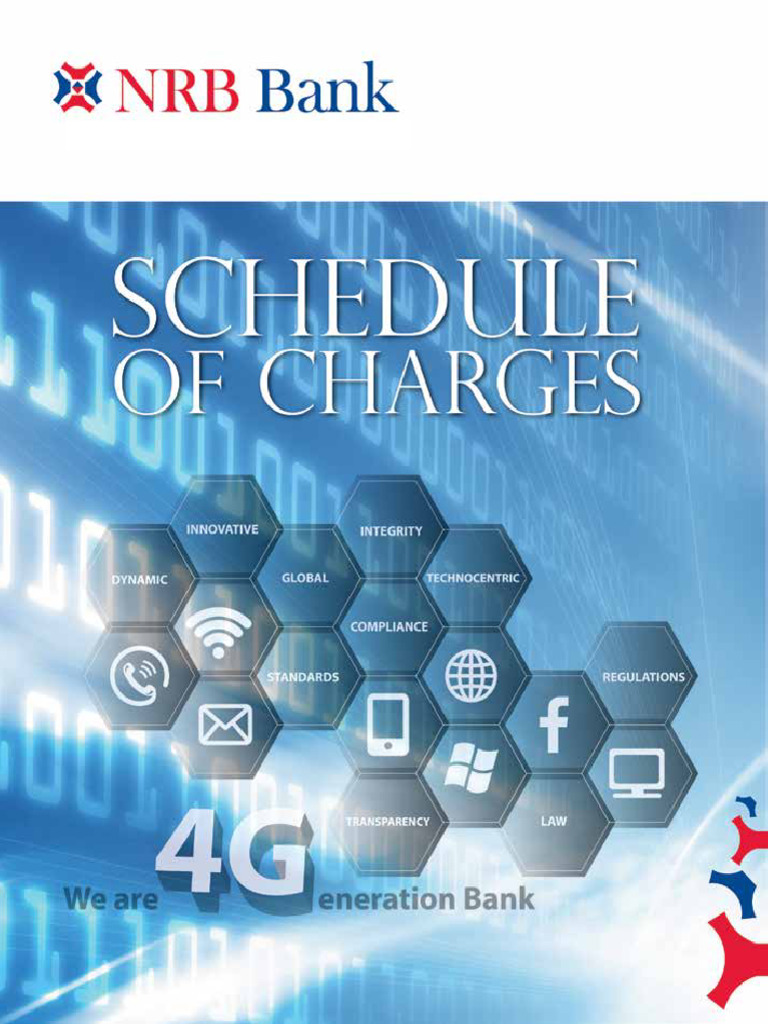 NRB Schedule of Charge 27 12 2023 | PDF | Cheque | Banks