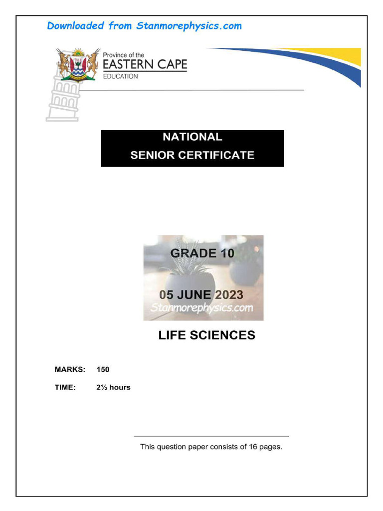 Life science p1 2024 | PDF