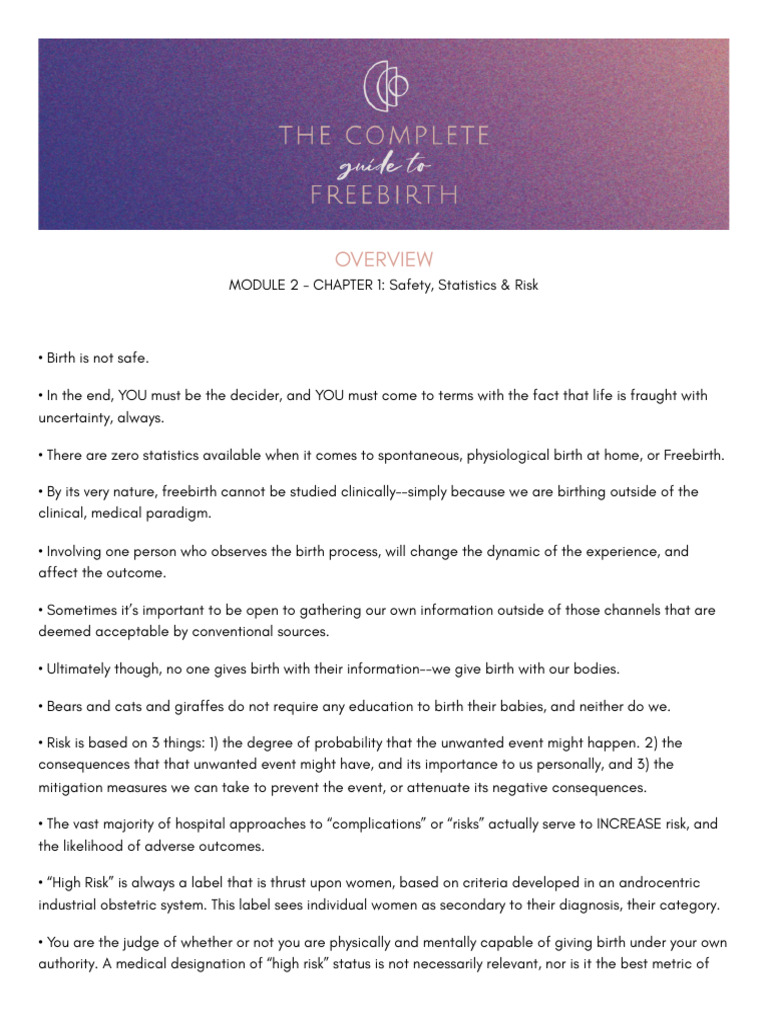 Module 2 Chapter 1 Overview | PDF | Risk
