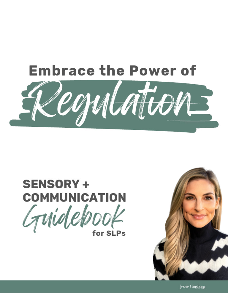 Sensory - Communication Guidebook For SLPs | PDF | Autism | Cognition