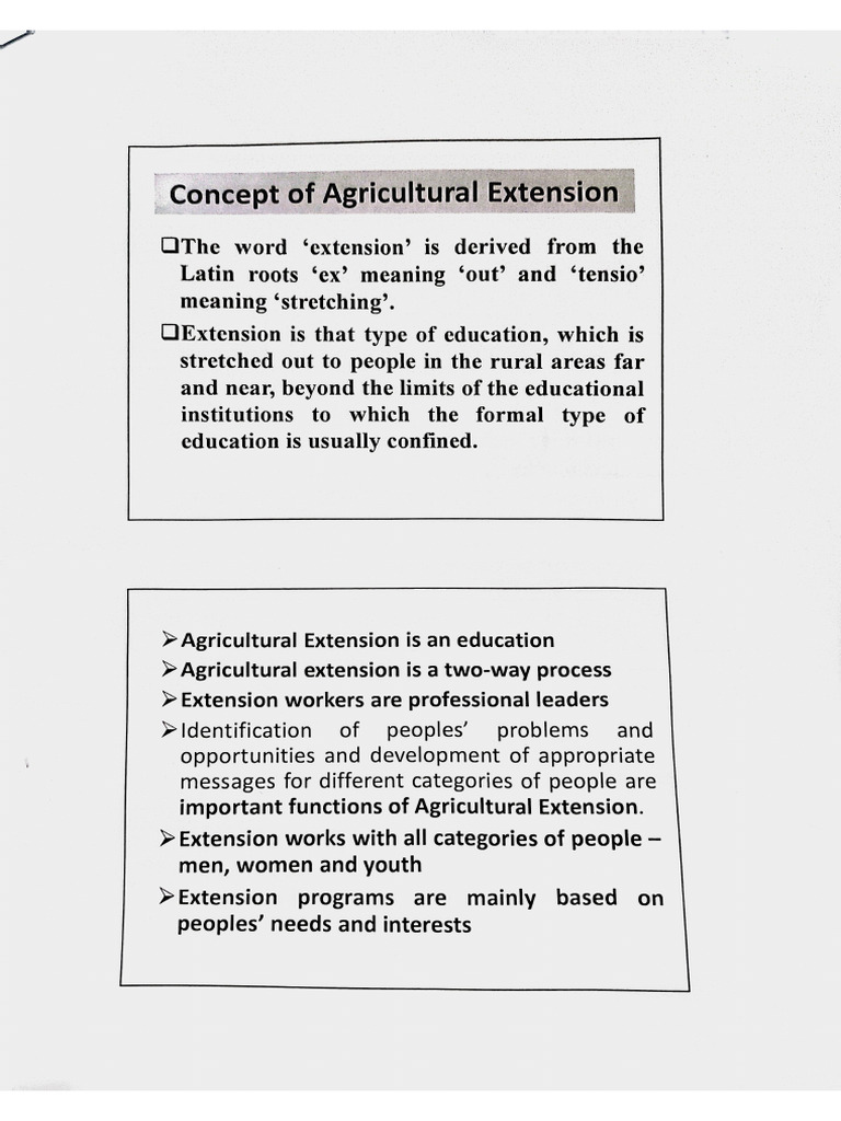 Extension Concept, Dimension | PDF