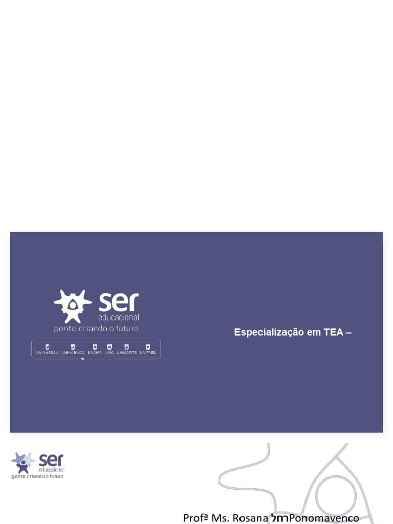 Aula 1 TEA Ser Educacional | PDF | Autismo | Neurônio