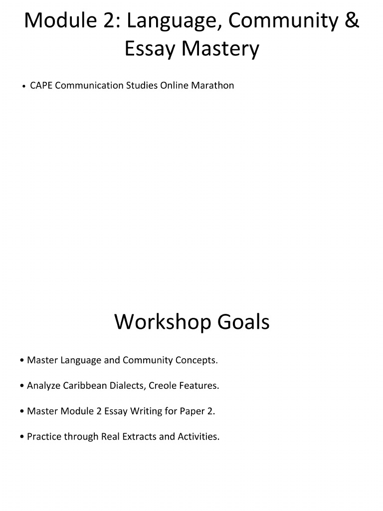 Master Communication Studies Module 2 Marathon FINAL.pptx.PDF | PDF