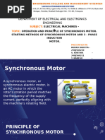 Synchronous Motor Starting Methods Pdf Electric Motor