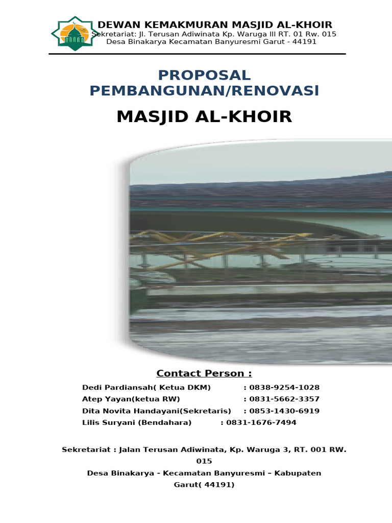 Proposal Masjid Renov | PDF