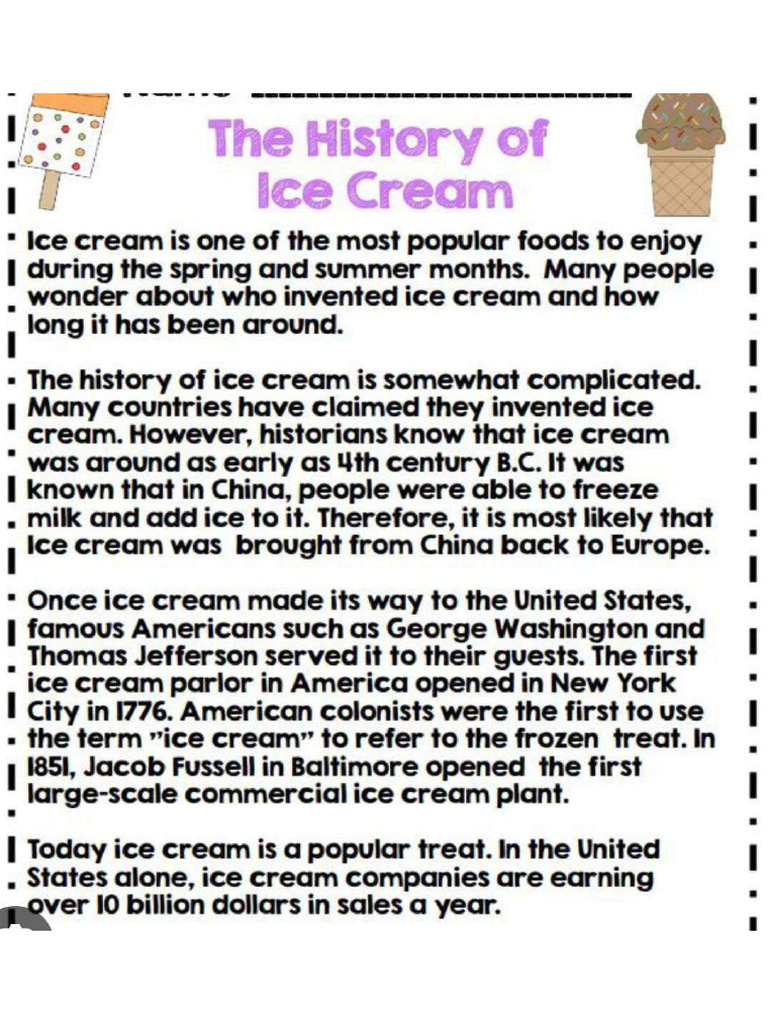 The History of Ice Cream | PDF