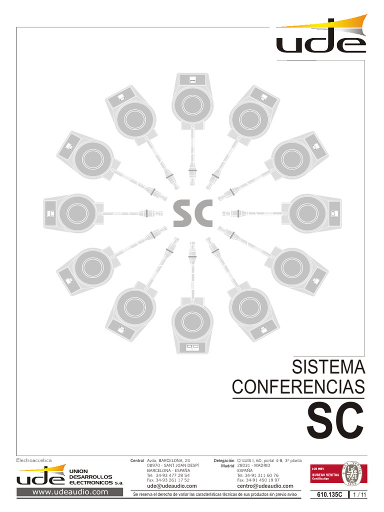 Systeme de Conference SC400 | PDF | Altoparlante | Micrófono