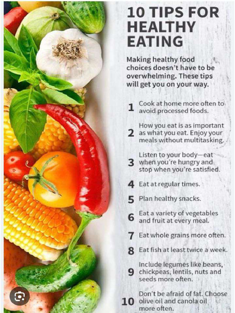 10 Tips For Healthy Eating | PDF