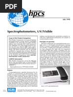 UV-Visible Spectros | PDF | Ultraviolet–Visible Spectroscopy | Spectrophotometry