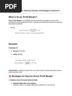 Gross Profit Multiplier Reference Chart | PDF