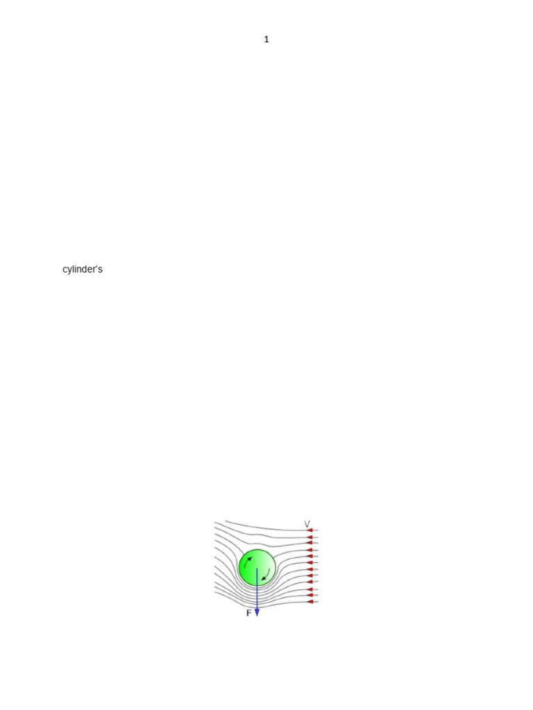 The Magnus Effect Student Work | PDF | Force | Velocity