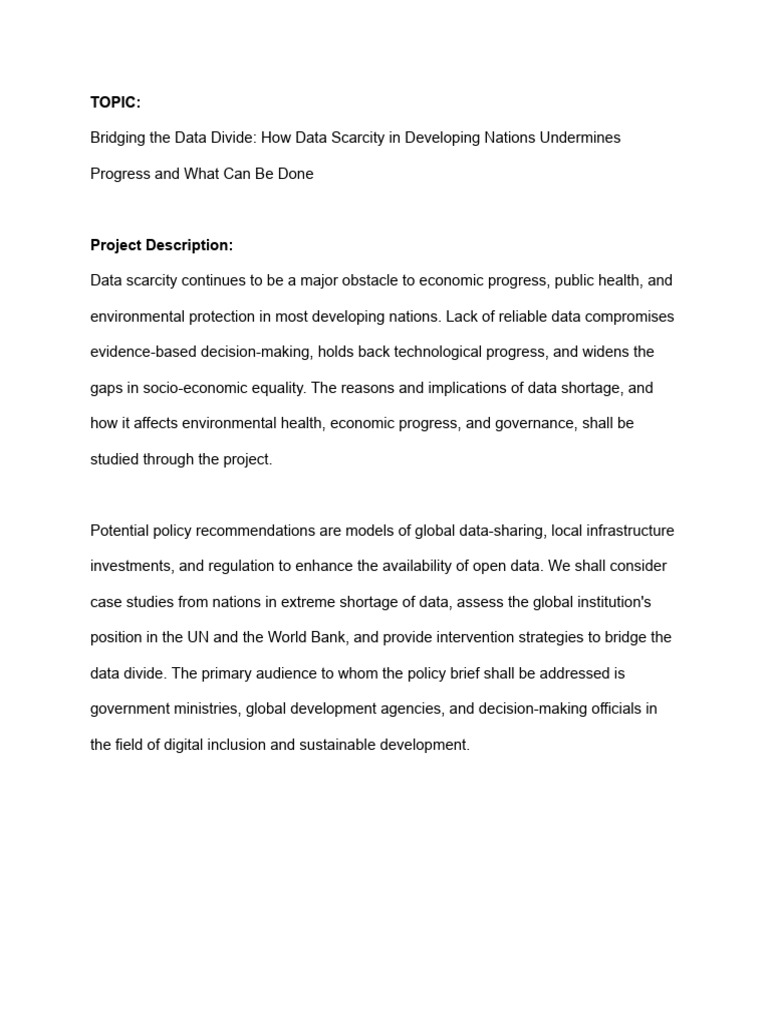 TSPB - Project Description | PDF