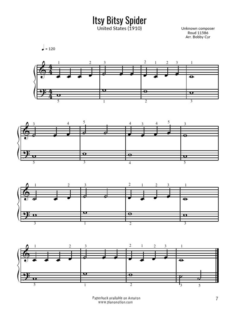 Itsy Bitsy Level 1 | PDF