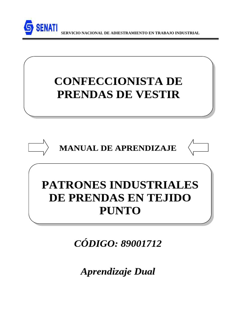 Patrones Ind de Prendas | PDF | Textiles | Ropa