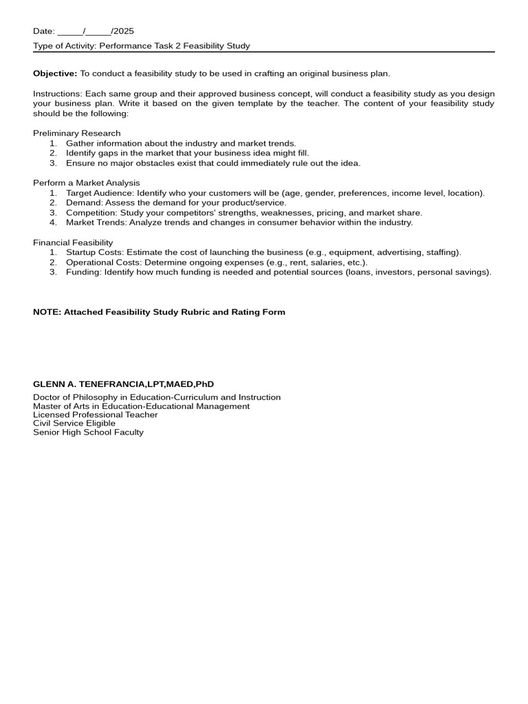 Ptask2 FeasibilityStudy | PDF