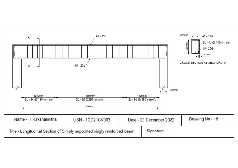 singly reinforced beam | PDF