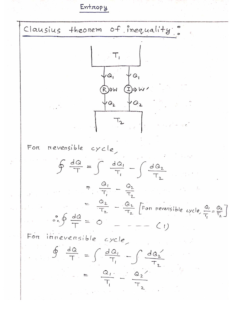 Physics-II - Entropy Note | PDF