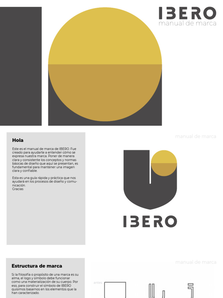Manual de Marca IBERO: Guía Visual y Normativa | PDF | Diseño gráfico
