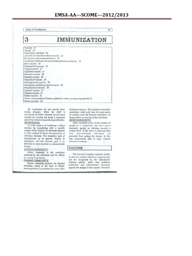 Immunization | PDF