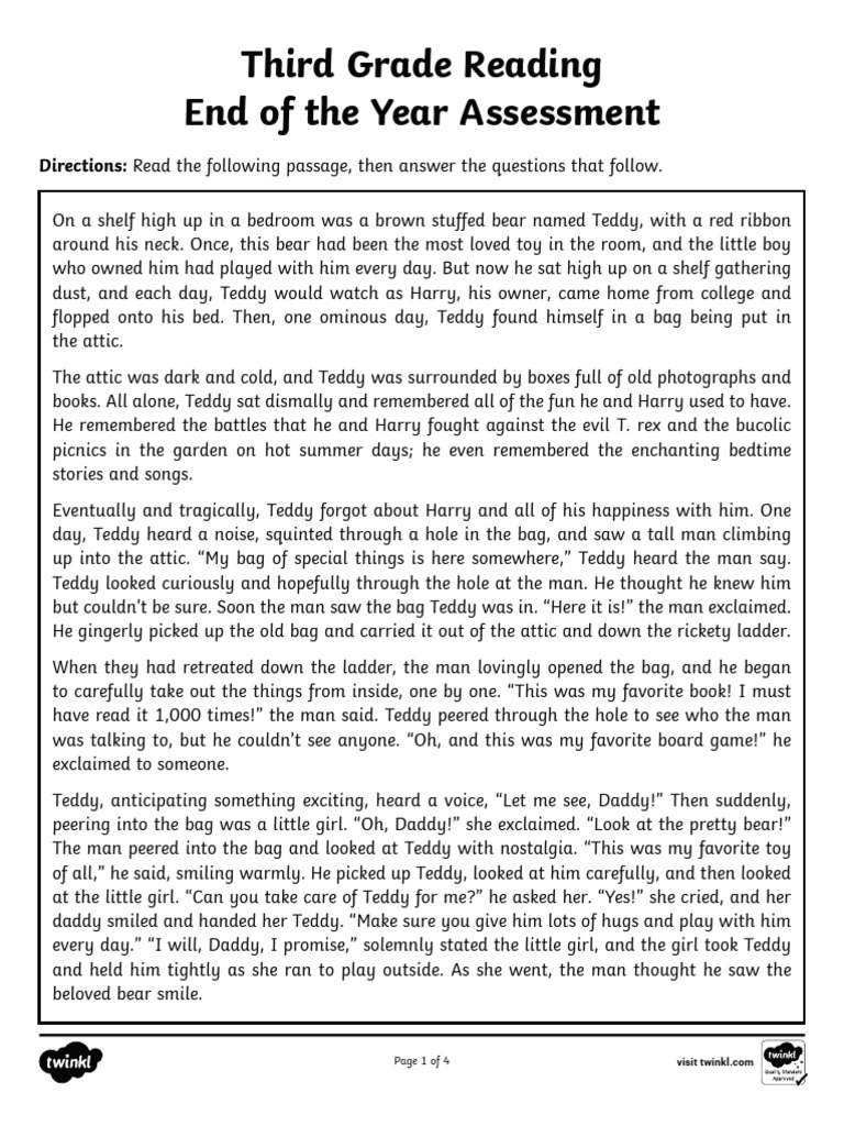 third grade assessments (1) | PDF | Lightning | Cloud