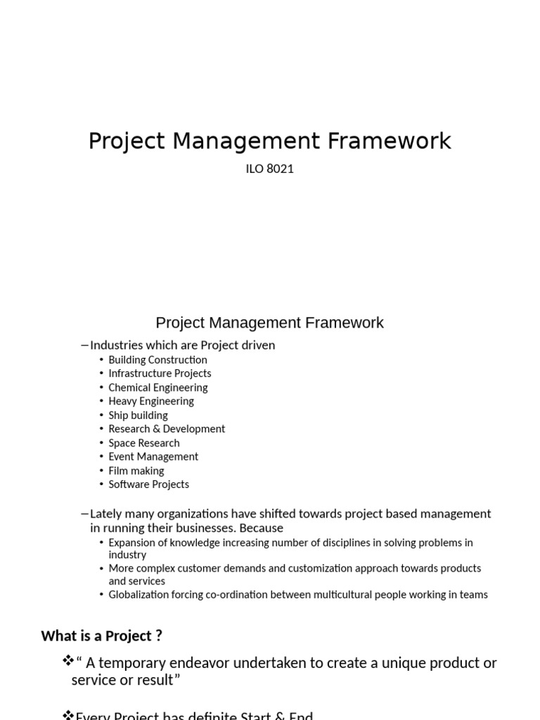 Ch 1 Project Management Framework | PDF | Capital Budgeting | Net Present Value